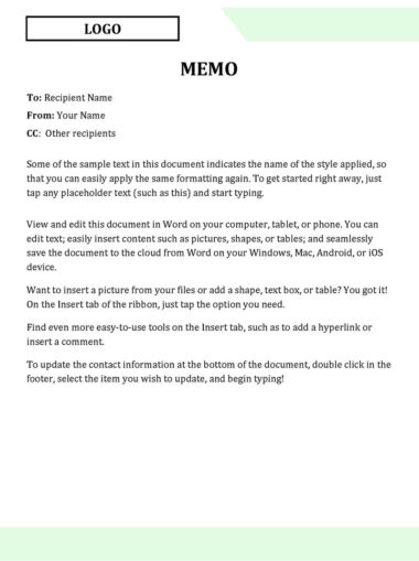 15 Free Memo Templates (Word | PDF) - Edit & Print