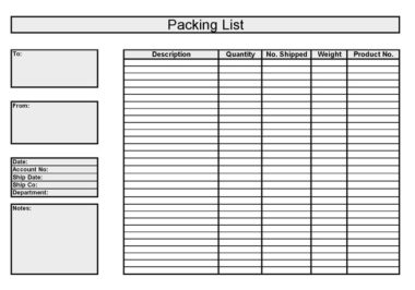 30 Free Packing Slip Templates - Editable - Word | Excel