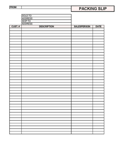 30 Free Packing Slip Templates - Editable - Word | Excel