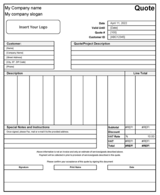 22 Free Price Quote Templates (Word | Excel)