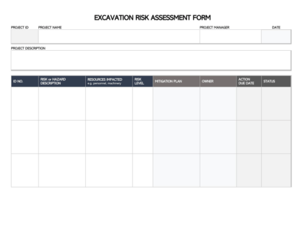 20 Free Risk Assessment Templates | Word - Excel