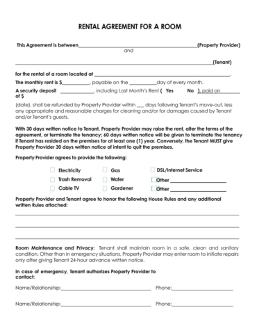 Free Room Rental Agreement Templates (with Guide & Tips)