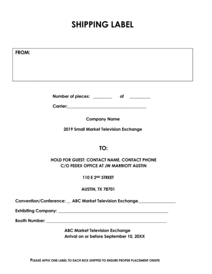 38 Free Shipping Label Templates - Easy to Edit & Print