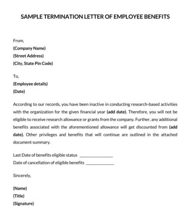 40 Free Employee Termination Letter / Notice Templates