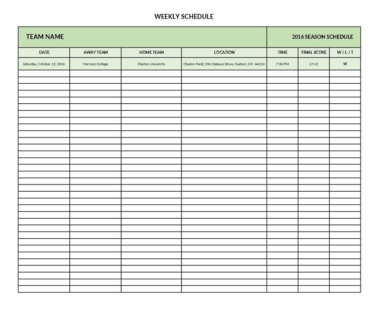 32 Free Weekly Planner Templates (Schedule) - Word, Excel