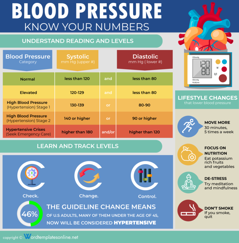 42 Free Blood Pressure Charts and Log Sheets (PDF | Excel)