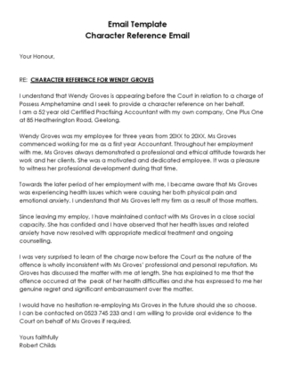 30 Samples of Character Reference Letters (Format & Guide)