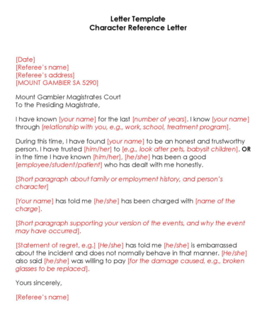 30 Samples of Character Reference Letters (Format & Guide)