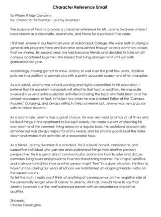 30 Samples of Character Reference Letters (Format & Guide)