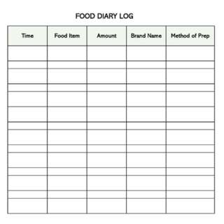 Free Food Log Templates (Track your Diet) | Excel, Word