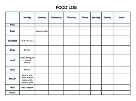 Free Food Log Templates (Track your Diet) | Excel, Word
