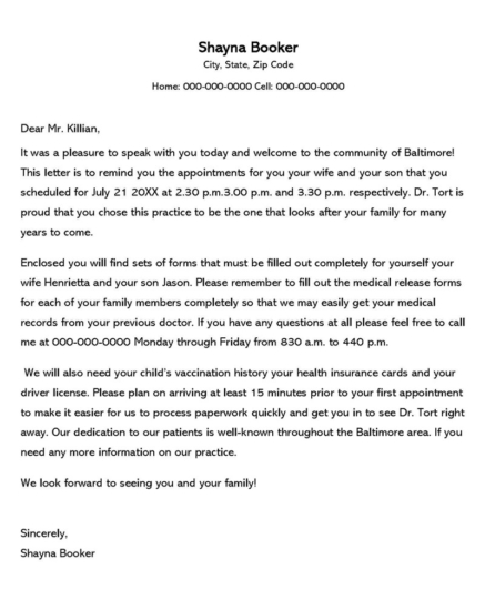 Doctor Appointment: 14 Sample Letters & Examples