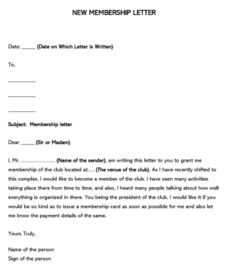 Writing a Membership Letter (Samples and Examples)