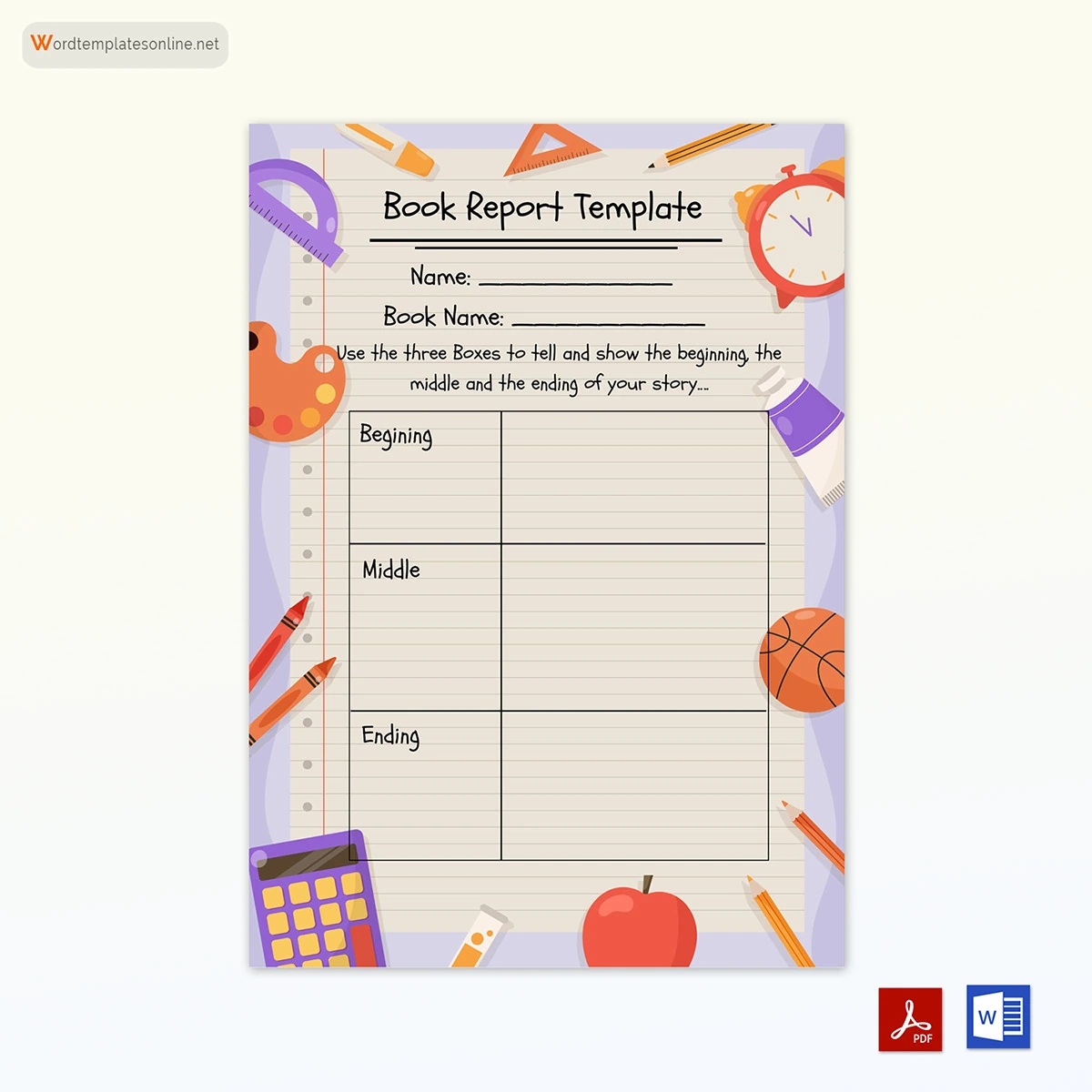 30 Free Book Report Templates for Grade 1 to 6