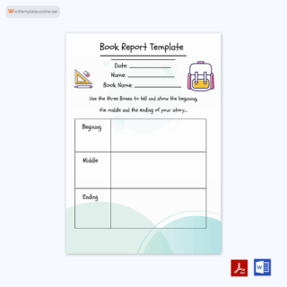 30 Free Book Report Templates for Grade 1 to 6