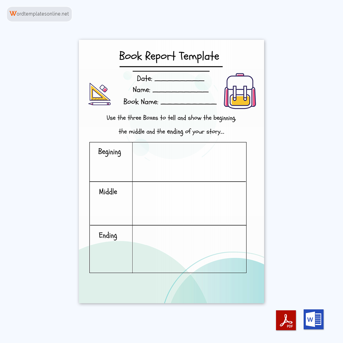30 Free Book Report Templates for Grade 1 to 6