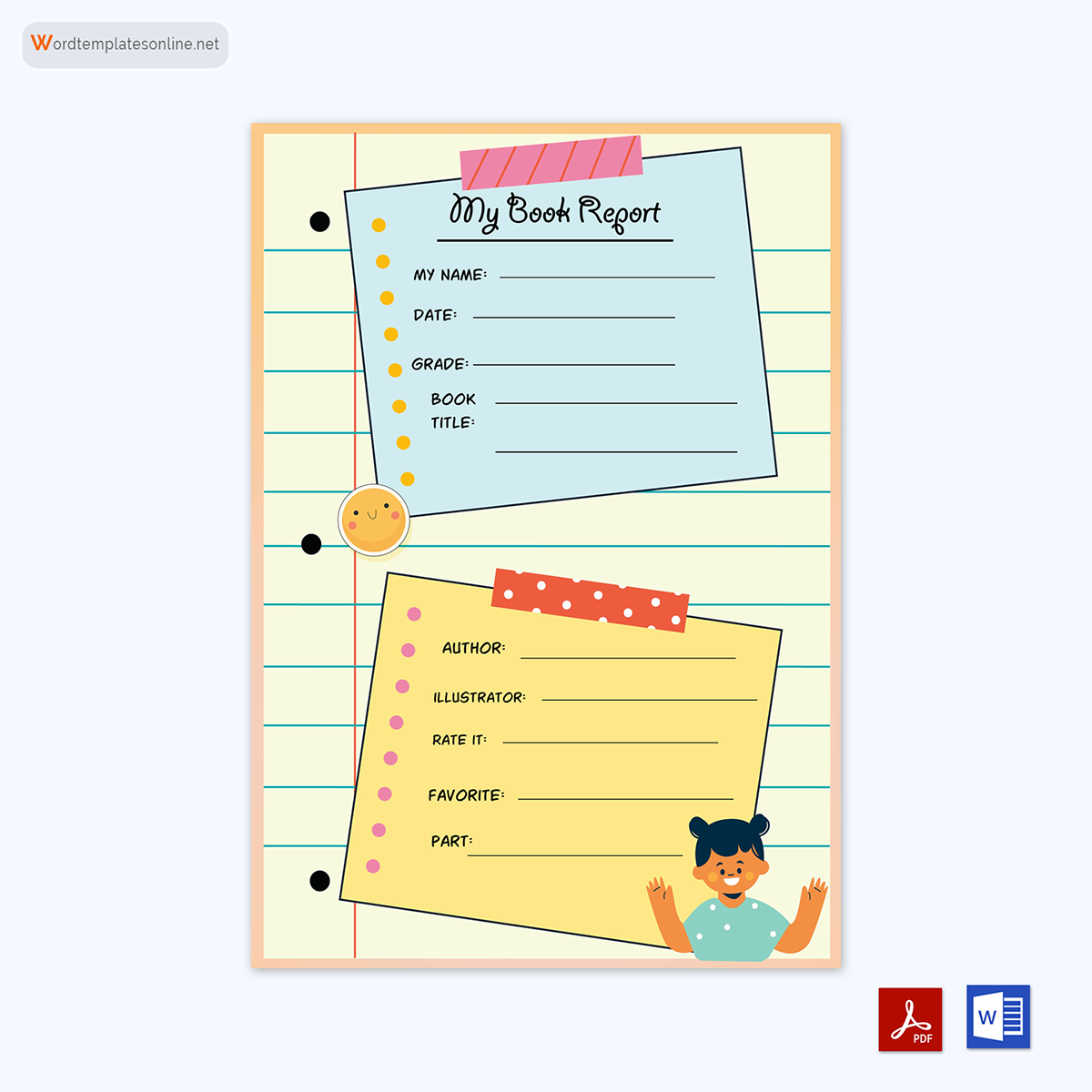 30 Free Book Report Templates for Grade 1 to 6
