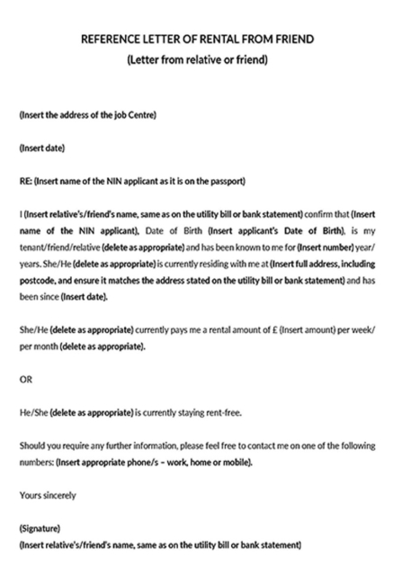 Rental Reference Letters (Landlord, Tenant) - Free Templates