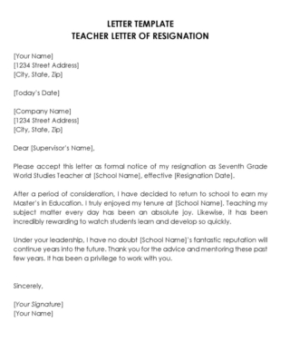 How to Write a Teacher Resignation Letter (18 Best Samples)
