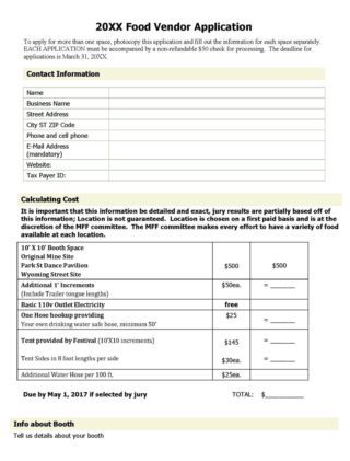 Free Vendor Registration Forms and Templates (Editable)