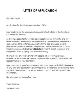 How to Write a Job Application Letter? (30 Best Examples)