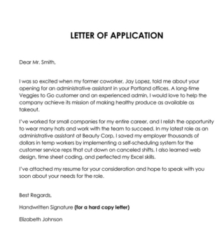 How to Write a Job Application Letter? (30 Best Examples)
