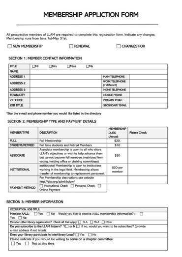 Free Membership Form Templates | What to Include (Examples)