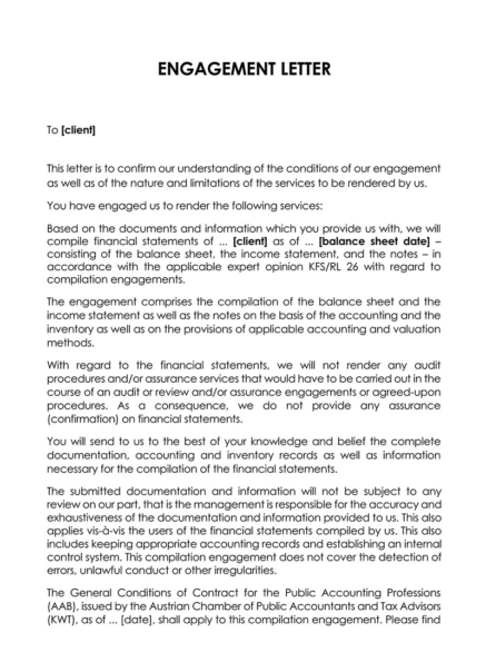 Engagement Letter - Uses, Format, Free Templates