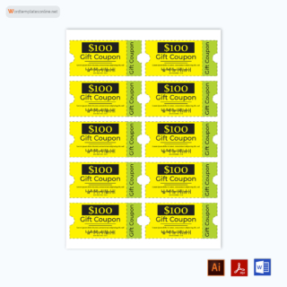 Free Gift Coupon Templates for Anything (Word | PSD | AI)