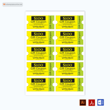 Free Gift Coupon Templates for Anything (Word | PSD | AI)