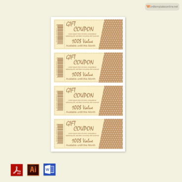 Free Gift Coupon Templates for Anything (Word | PSD | AI)