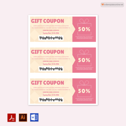 Free Gift Coupon Templates for Anything (Word | PSD | AI)