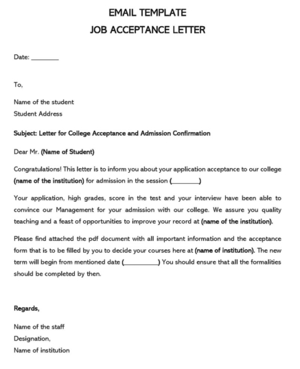 How to Write a Job Acceptance Letter (Samples)