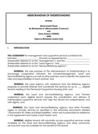 24 Memorandum of Understanding Templates - Format