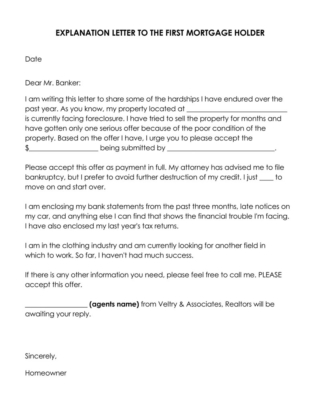 Mortgage Letter Of Explanation (30 Templates)