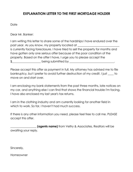 Mortgage Letter Of Explanation (30 Templates)