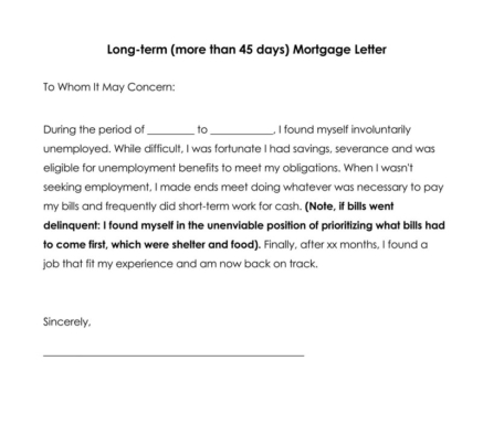 Mortgage Letter Of Explanation (30 Templates)