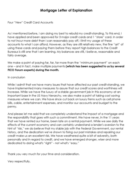 Mortgage Letter Of Explanation (30 Templates)