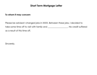 Mortgage Letter Of Explanation (30 Templates)