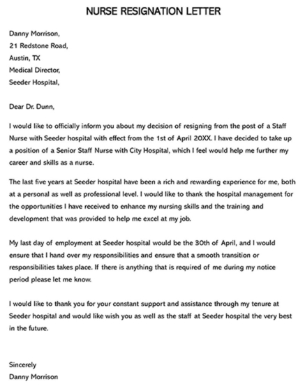 Nurse Resignation Letters: 22 Examples, Tips