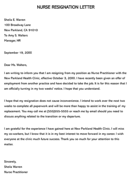 Nurse Resignation Letters: 22 Examples, Tips