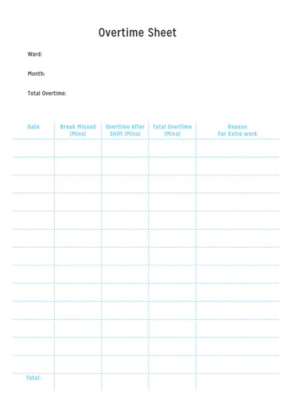 Free Overtime Sheet Templates for Excel