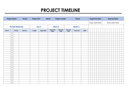 Free Project Timeline Templates (Excel | Word) + Tips