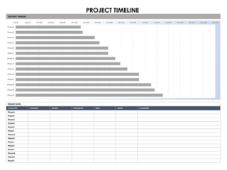 Free Project Timeline Templates (Excel | Word) + Tips