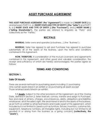 22 Free Purchase Agreement Templates (Word)