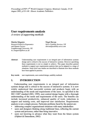 Requirements Analysis Examples (Business, Software, etc.)