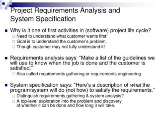 Requirements Analysis Examples (Business, Software, etc.)