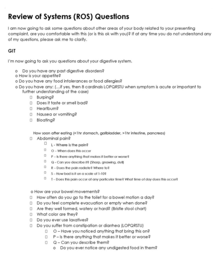 30 Free Review of Systems Template & Examples (Word, PDF)