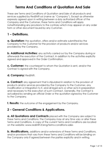 Free Terms And Conditions Templates & Examples