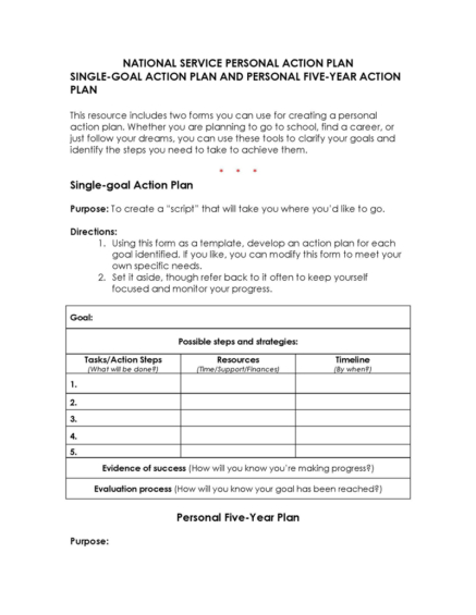 How to Create a Realistic 5-Year Plan (Free Templates)